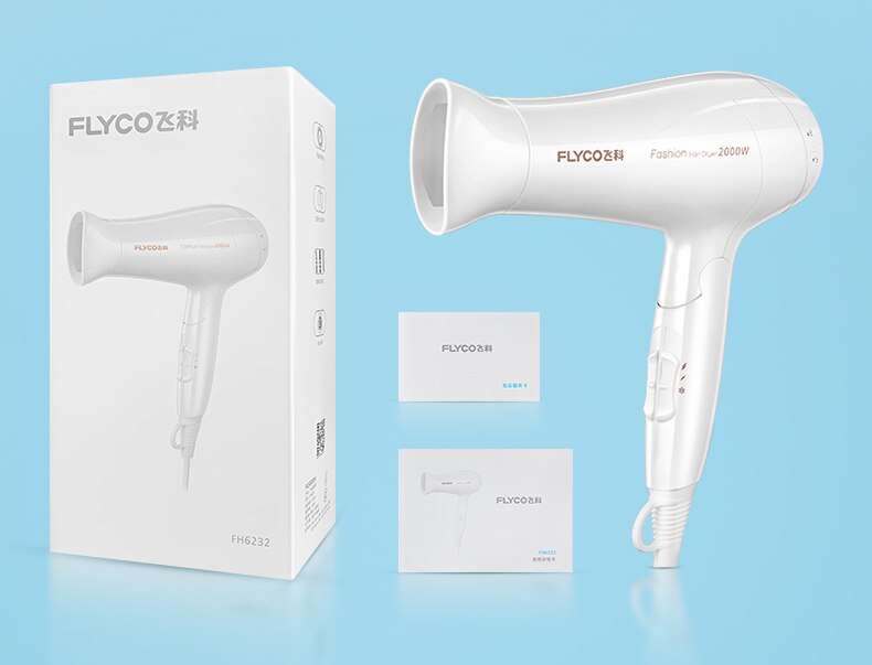 Flyco Foldable Negative Ion Hair Dryer 2000W Dryer... – Vicedeal