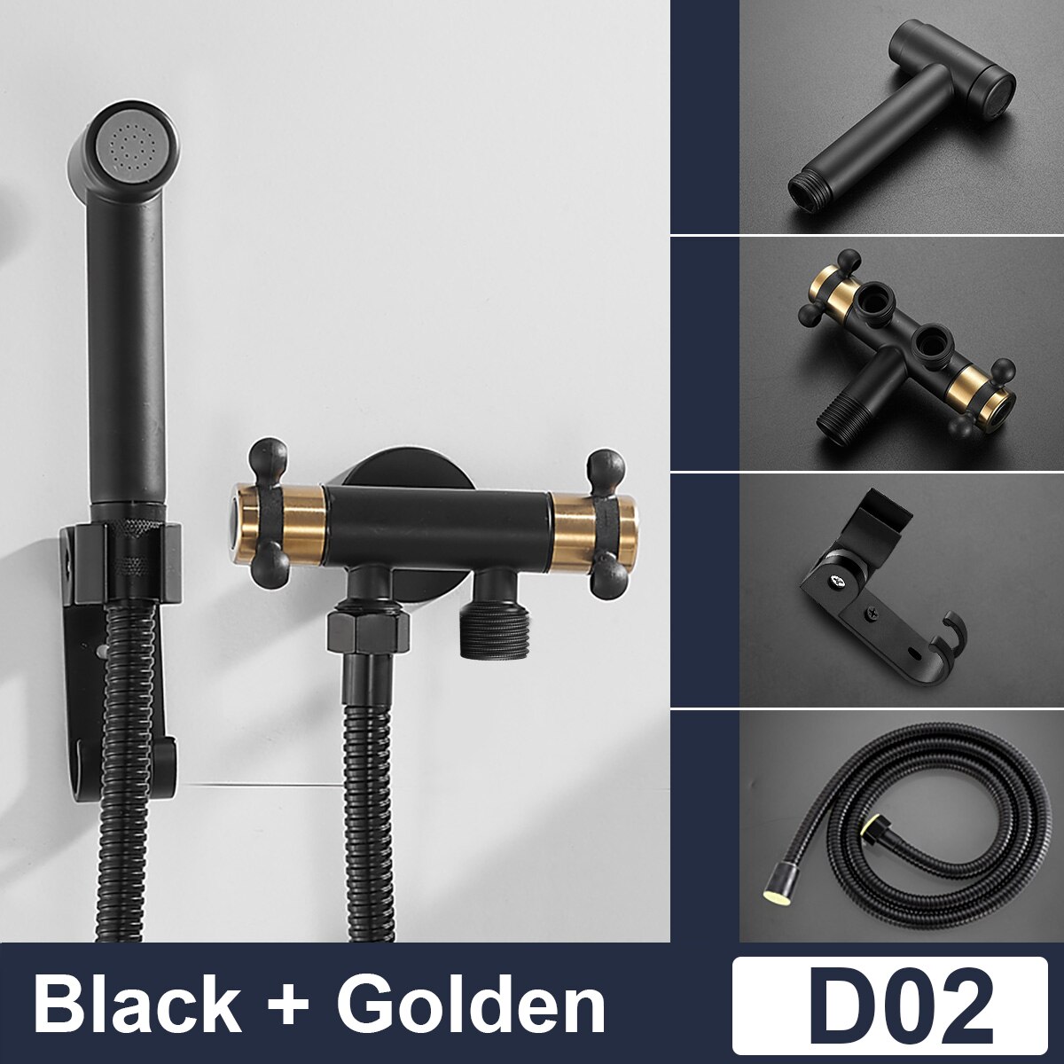 Black Gold Hand Held Bidet Faucet Bidet Sprayer Du... – Vicedeal
