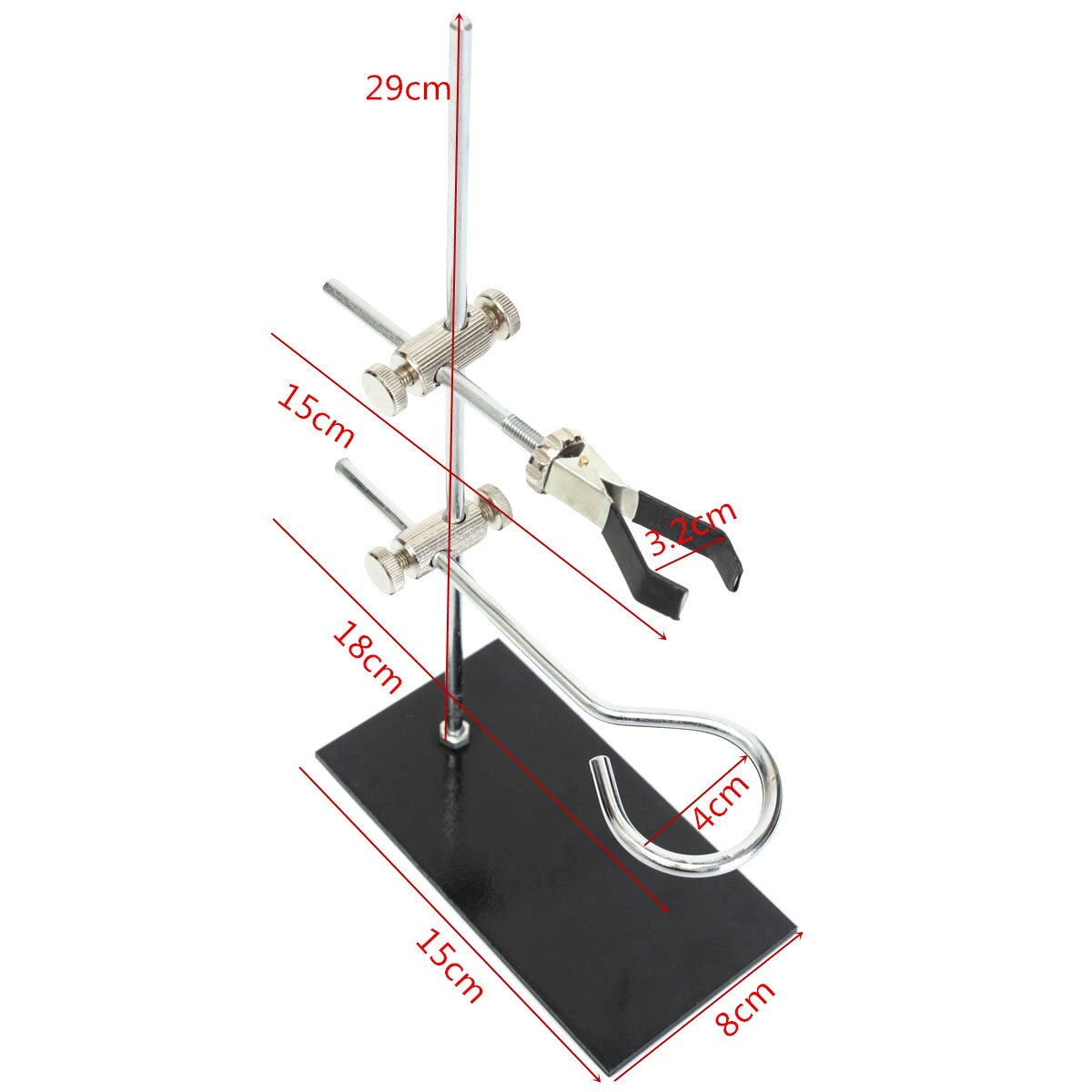 30cm Portable Retort Stands Support with Clamp Cli... – Grandado