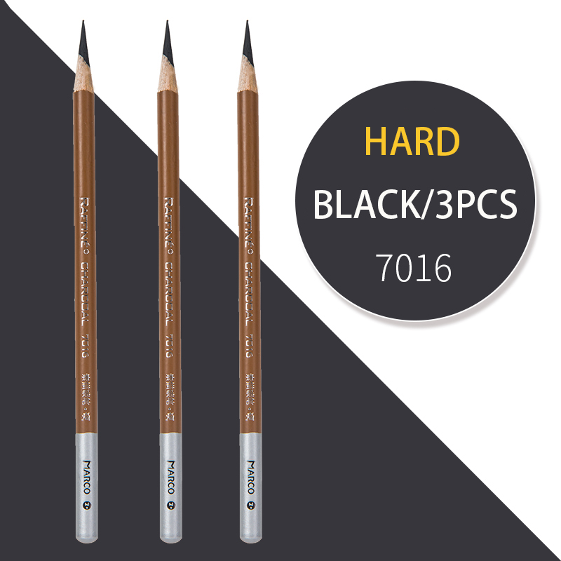 3Pcs Marco Art Supplies Houtskool Schetsen Potlode... – Grandado