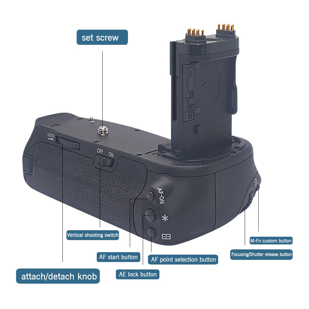 Mcoplus BG-6DII Verticale Batterij Grip Voor Canon... – Vicedeal