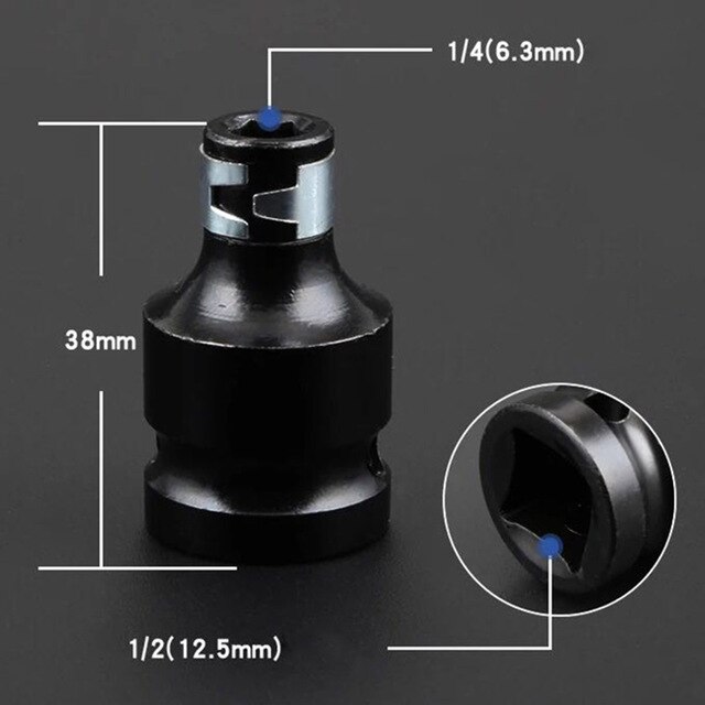 1/4\" Shank Socket Adapter Bit 1/2\" Female Nut Dr... – Vicedeal