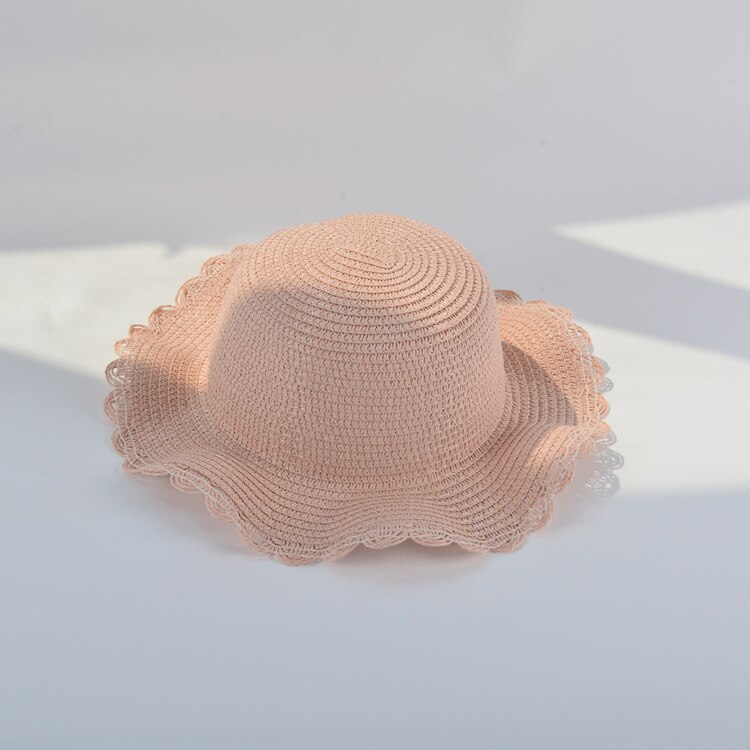 USPOP straw hats children sun hats summer wavy bri... – Vicedeal