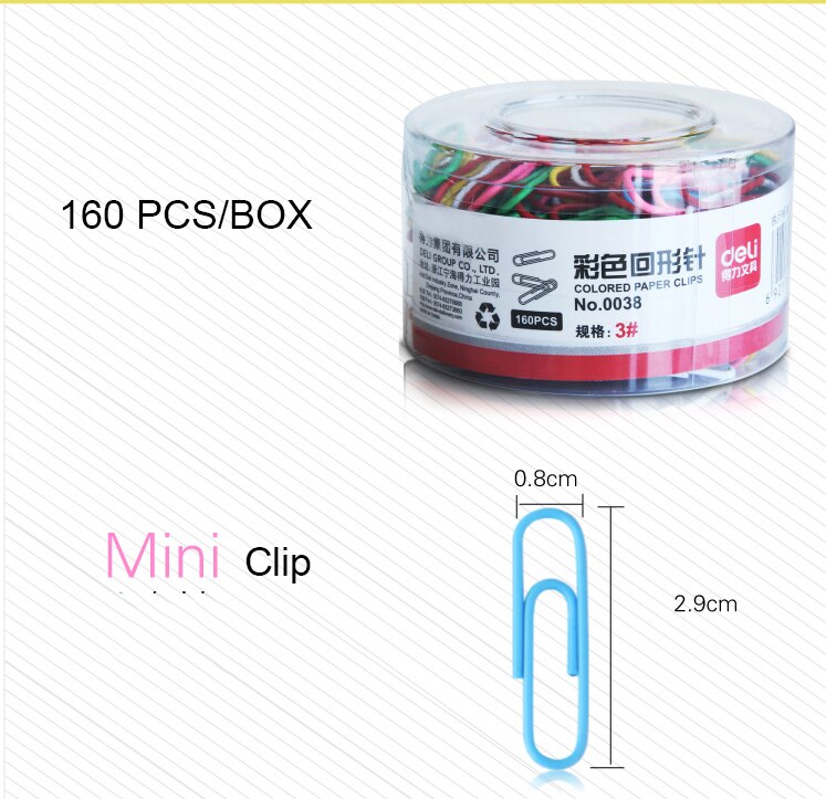 2 BOX/Lot Colorful Metal Clip for School Stationer... – Grandado