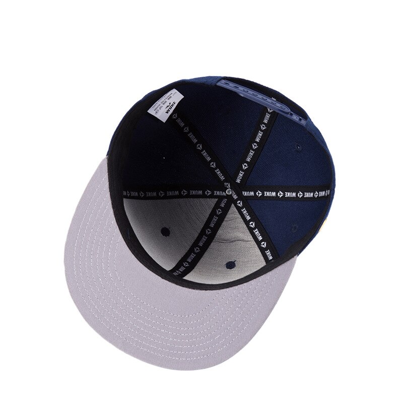 Hip Hop Cap Flat Brim Black Blue for Men Women Sol... – Grandado