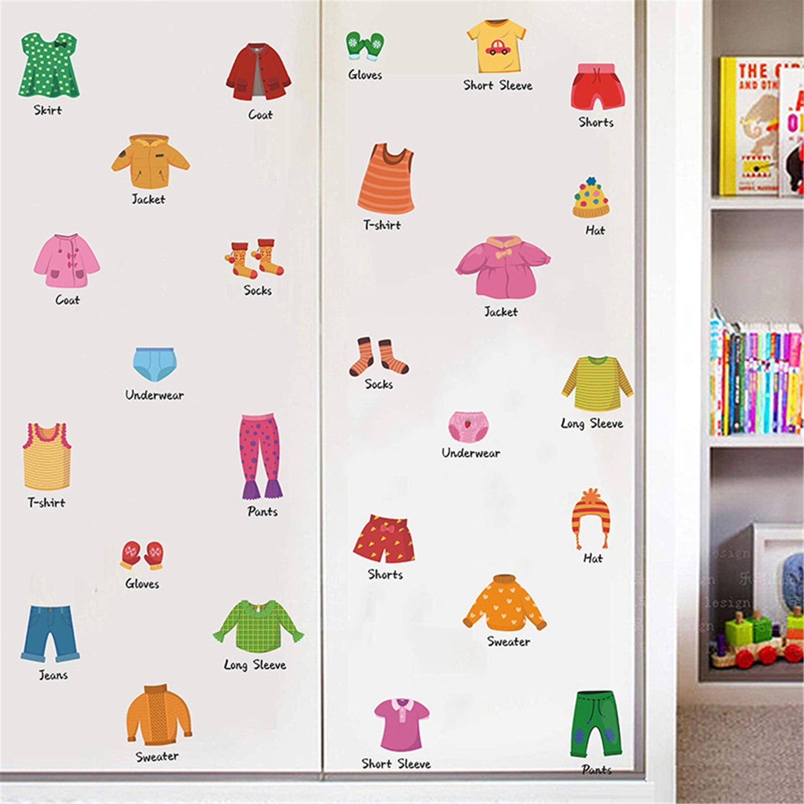 Wardrobe Stickers Clothes Classification Stickers ... – Grandado