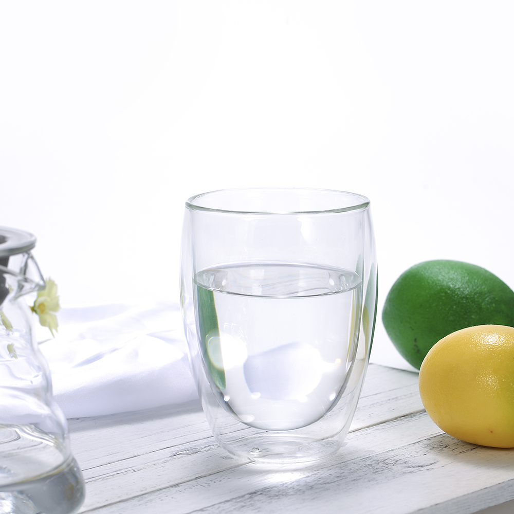 Transparent Texture Glass Cup Heat-resistant Doubl... – Grandado