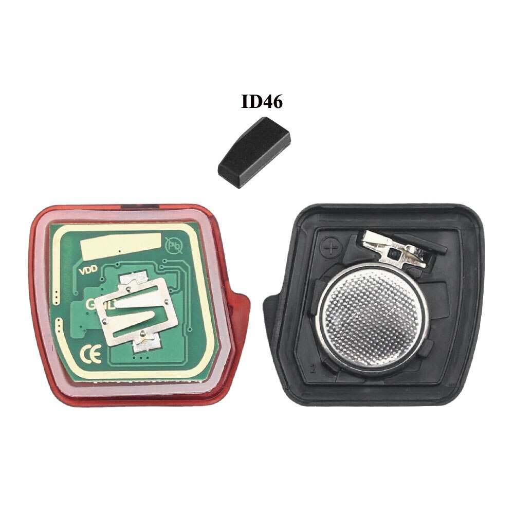 KEYYOU Modified 433MHz 2/3 Buttons ID46 Car Remote... – Grandado