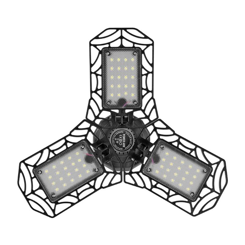 360 Degrees 60W Triple Garage Light Glow Deformabl... – Grandado