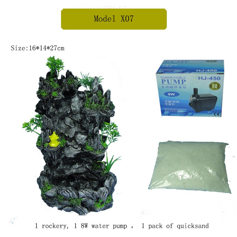 Aquarium Quicksand Waterfall DIY Simulation Rocker... – Vicedeal