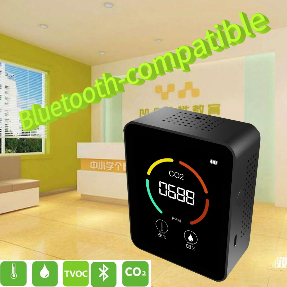 Multifunctional BT 3 In 1 CO2 Meter Digital Temper... – Grandado