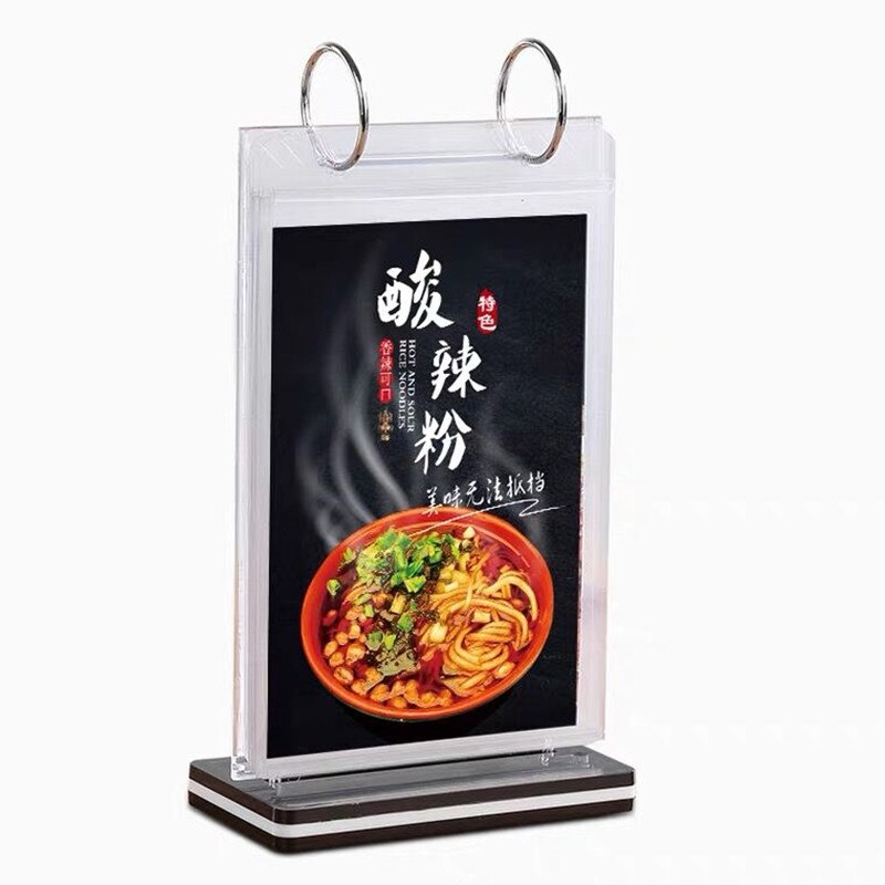 A6 Page Turning Double Sided T Shape Table Top Sig... – Grandado