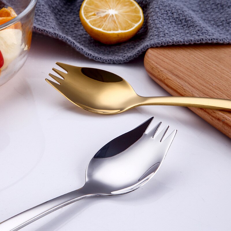 Colorful stainless steel salad spoon fork, buffet ... – Grandado
