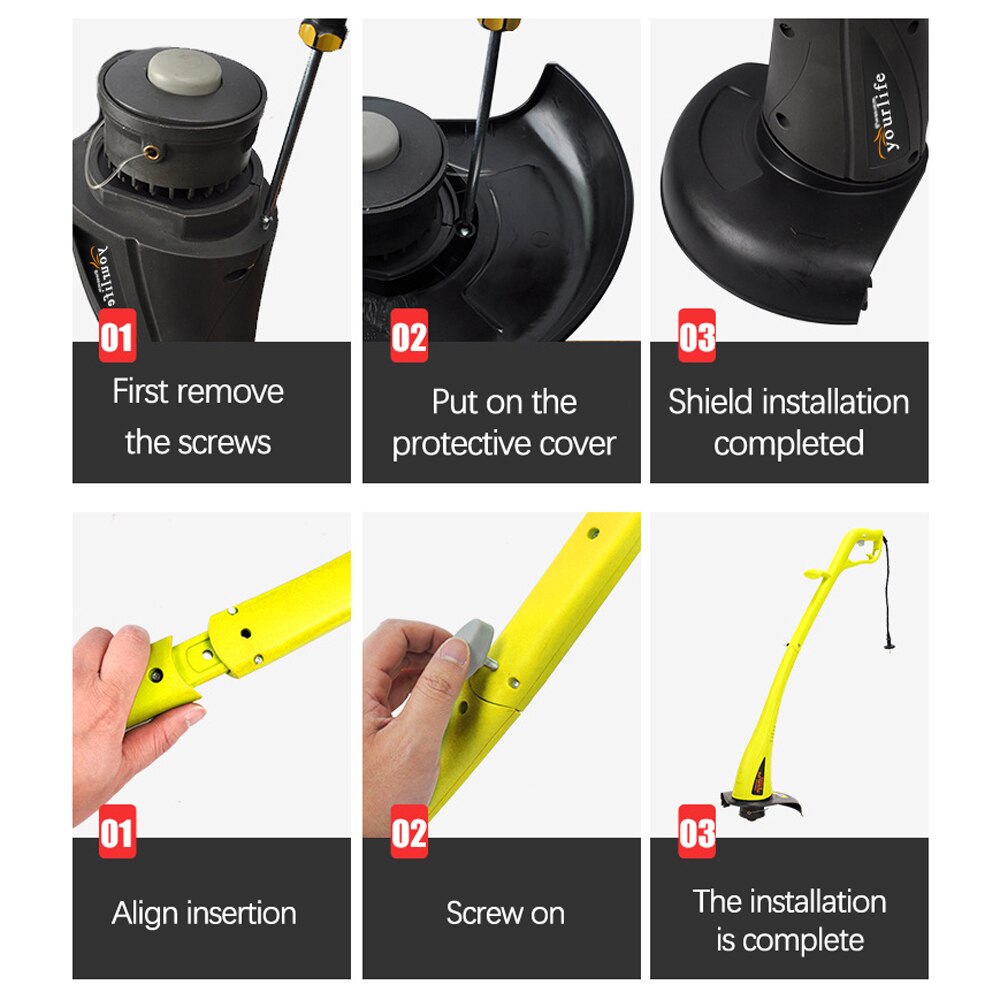 Portable Detachable Electric Lawn Mowers Weeding M... – Grandado