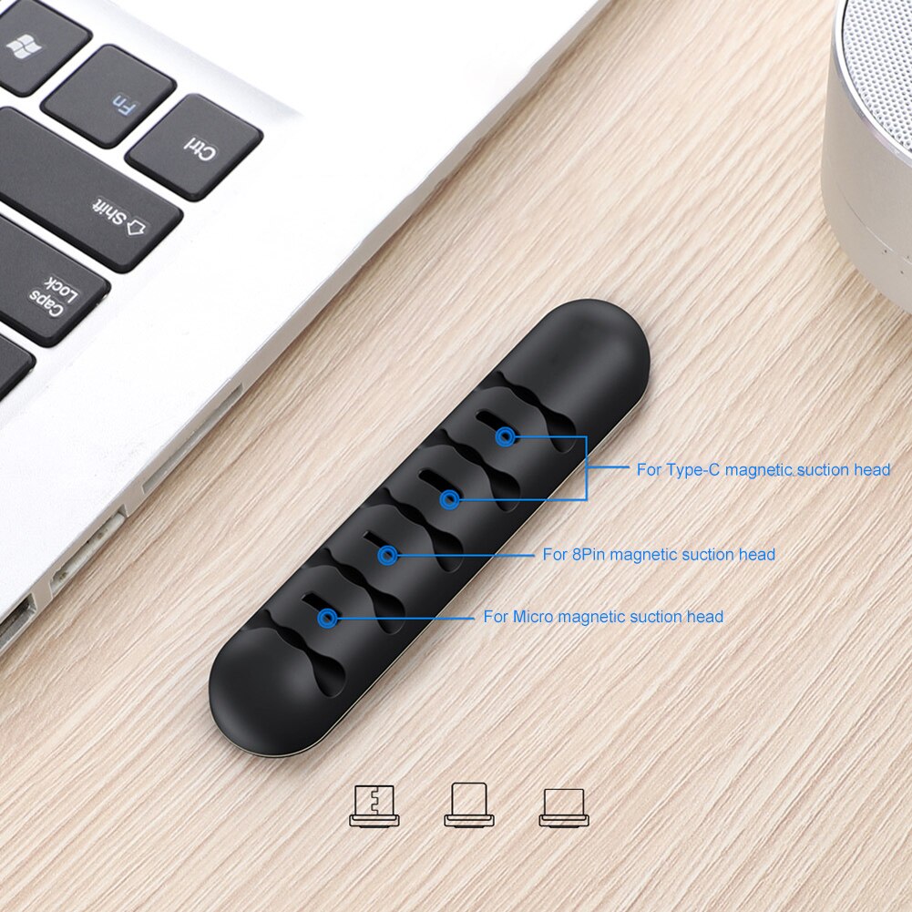 Soft Silicone Magnetic Cable Organizer USB Data Li... – Grandado