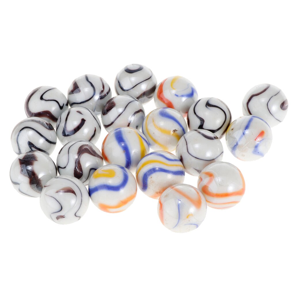 1 Inch Small Whit Glass Marbles, Pack of 50, Kids ... – Grandado