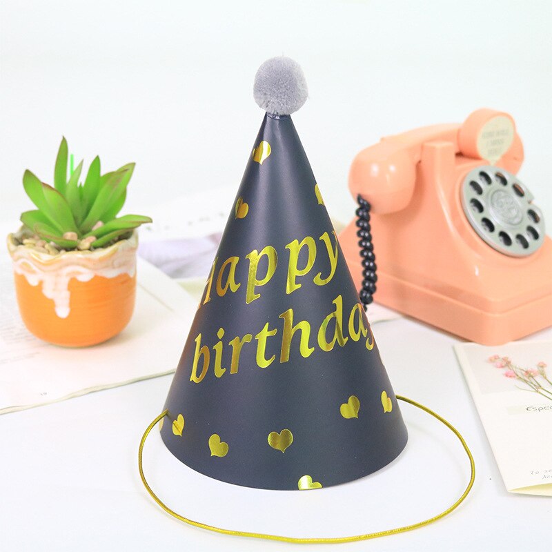 Happy Birthday Party Hats Colorful Paper Cap With ... – Grandado