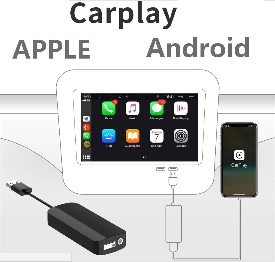 Carplay wireless car dongle key, Apple smart link ... – Grandado