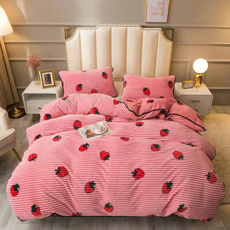 JUSTCHIC 1PCS Thicken Winter Quilt Cover Milk Velv... – Grandado