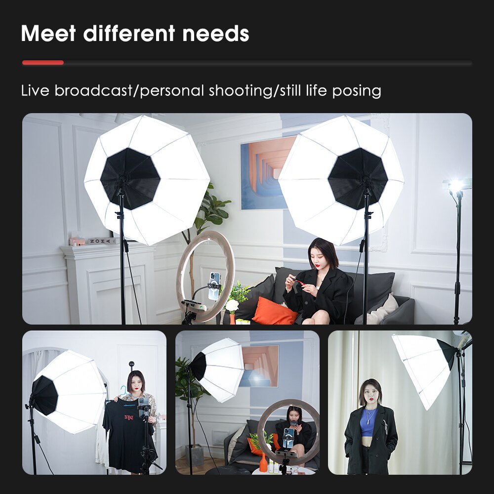 Photo Studio Portable Octagon Softbox Kit Photogra... – Grandado