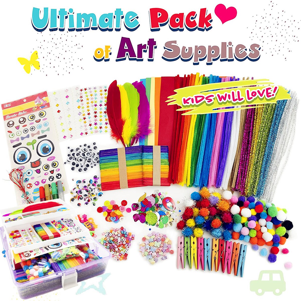 1000 Pieces Giftable Craft Box DIY Craft Art Suppl... – Vicedeal