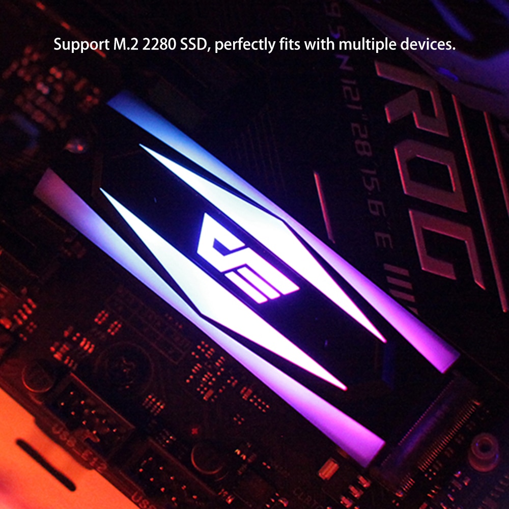 Aigo SSD Heatsink Cooler 5V A-RGB Heat Sink M.2 22... – Grandado