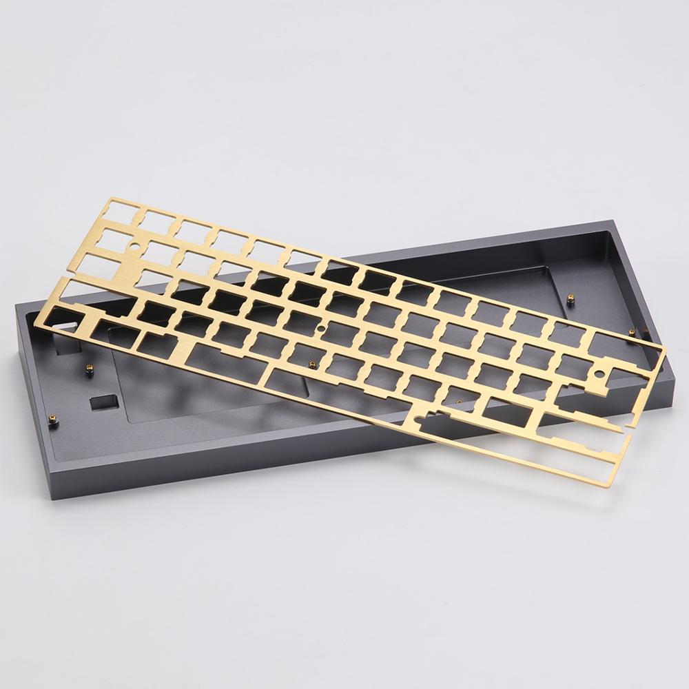 KBDfans hairline finish brass 60 plate diy mechani... – Grandado