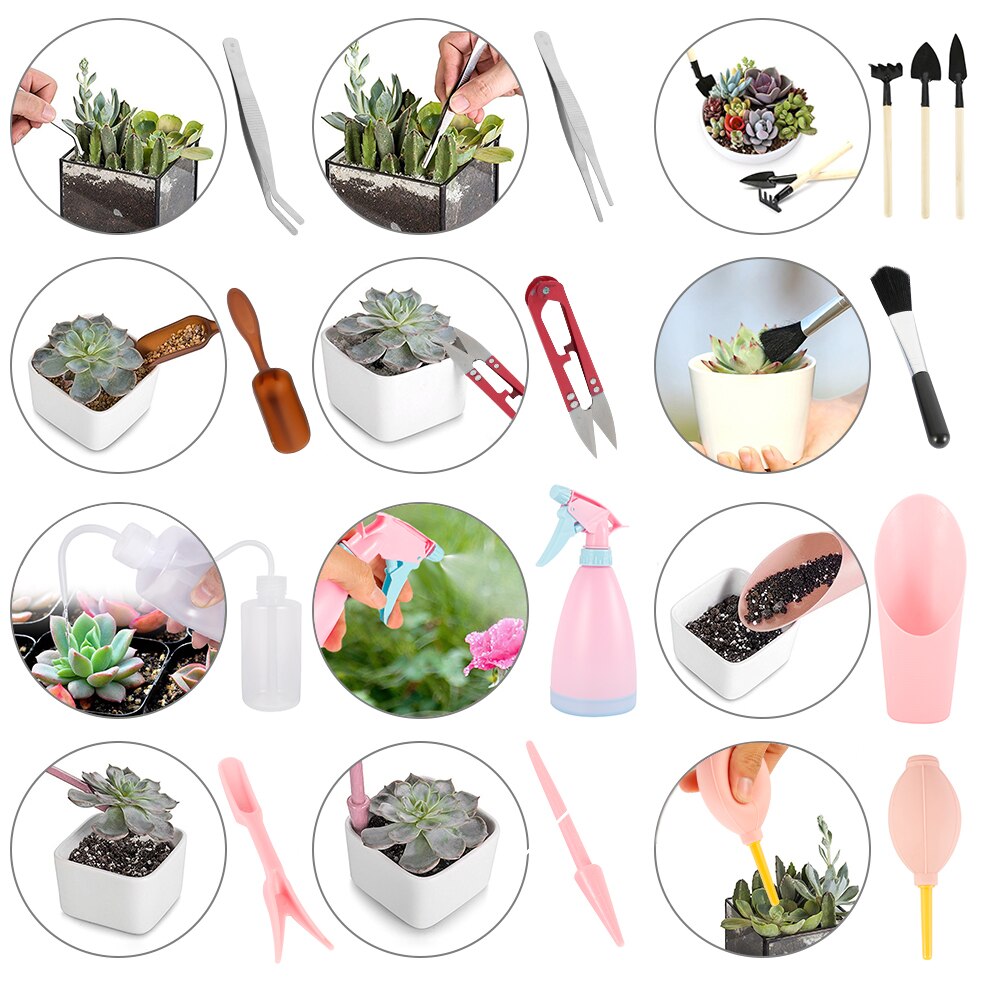 21 Pcs Succulent Planting Tools Mini Gardening Sup... – Vicedeal