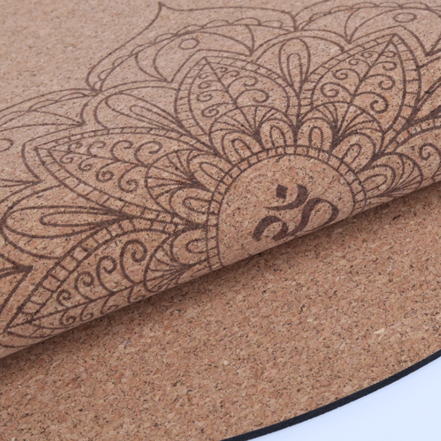 Wood Yoga Meditation Mat Round Yoga mat Antislip A... – Vicedeal