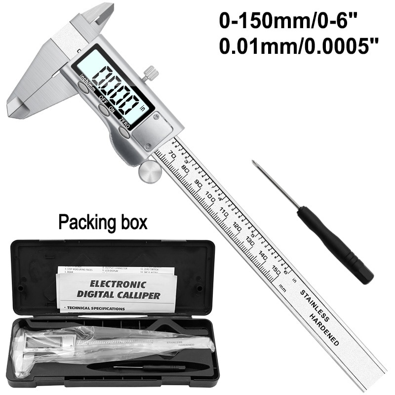 0-150mm Vernier Caliper Measuring Tool Stainless S... – Grandado