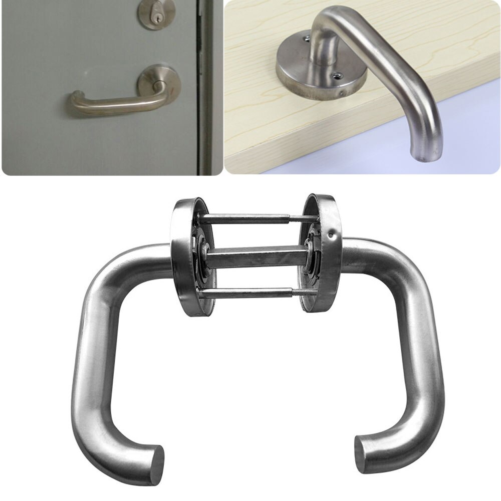 1 Commercial Tube Door Handles Lever On Rose Door ... – Grandado