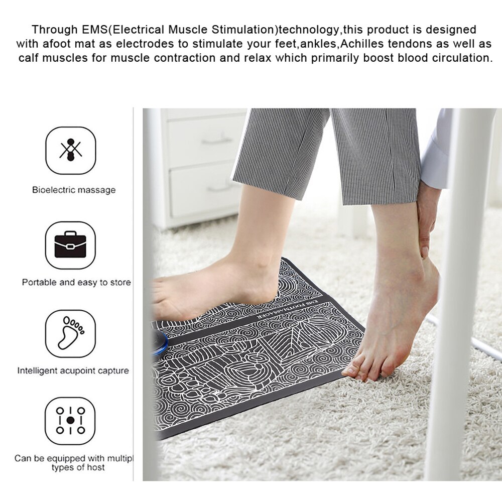 Fisioterapia Foot Massager Mat Muscular Electric E... – Grandado
