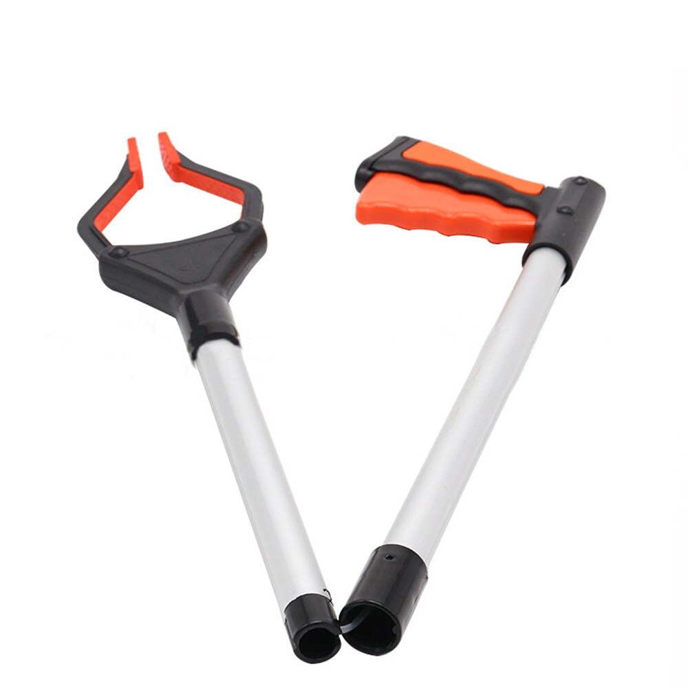 Foldable Long Trash Clamps Grab Pick Up Tool Curve... – Grandado