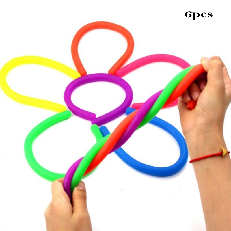 6/12pcs Soft Rubber Noodle Elastic Rope Toys Stret... – Vicedeal