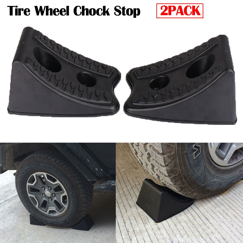 Heavy Duty Tire Wheel Chock Stop RV Boat Trailer W... – Vicedeal