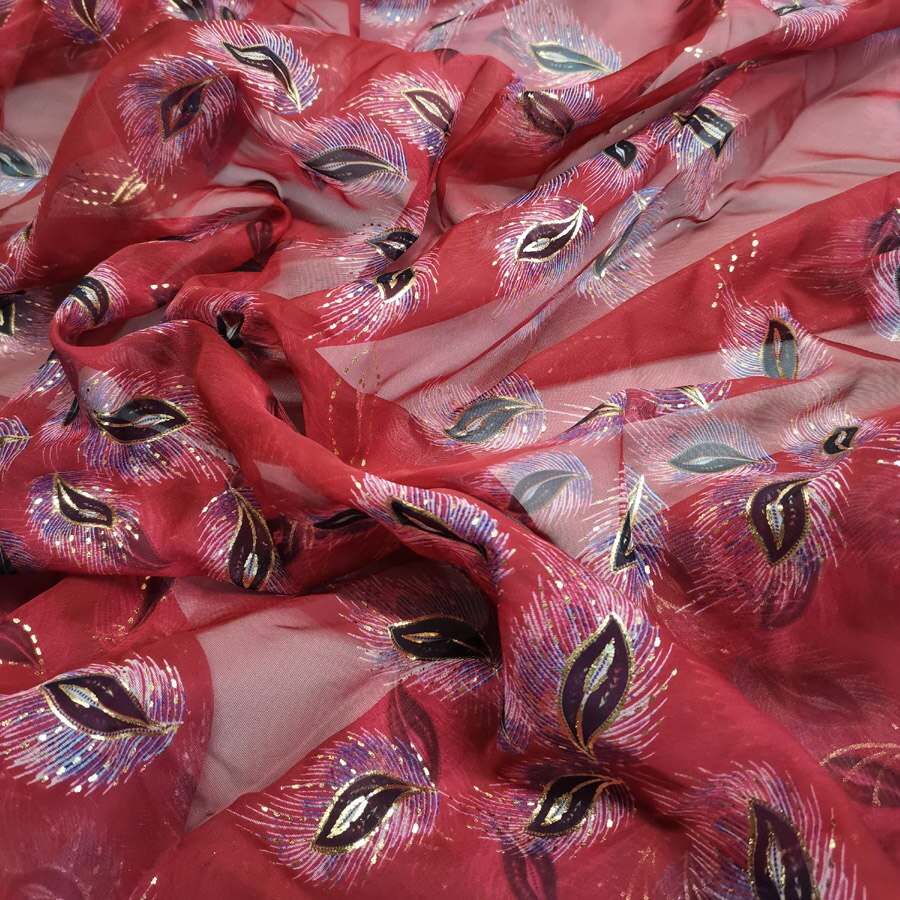 Cosplay Dress Magic Feather Bronzing Chiffon Fabri... – Grandado