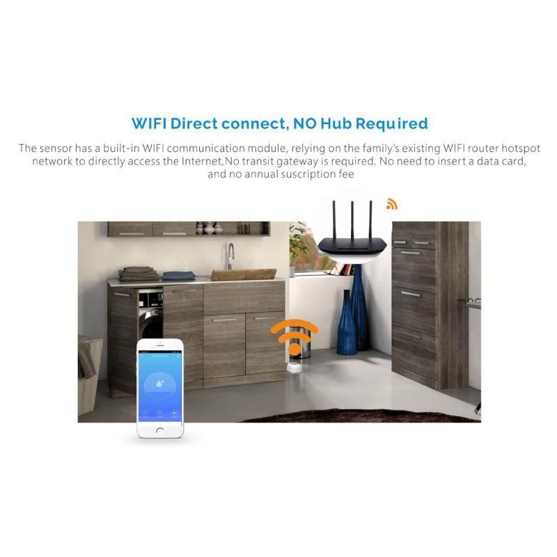 Water leakage sensor WIFI leak level Alarm tank de... – Grandado