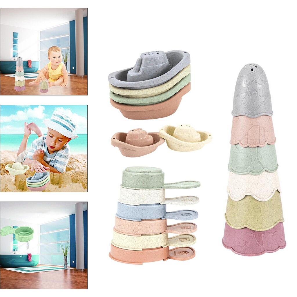 Multi Colors Nesting & Stacking Cups Baby Building... – Vicedeal