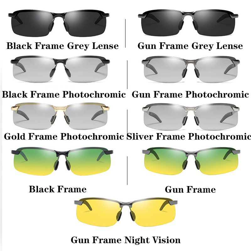 Alloy Polarized HD Night Vision Driving Sunglasses... – Grandado