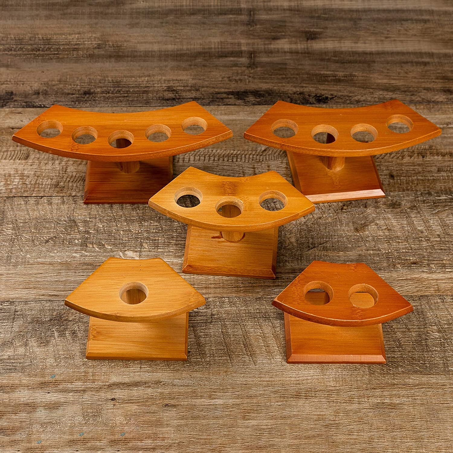 Bamboo sushi stations icecream cones display stand... – Vicedeal