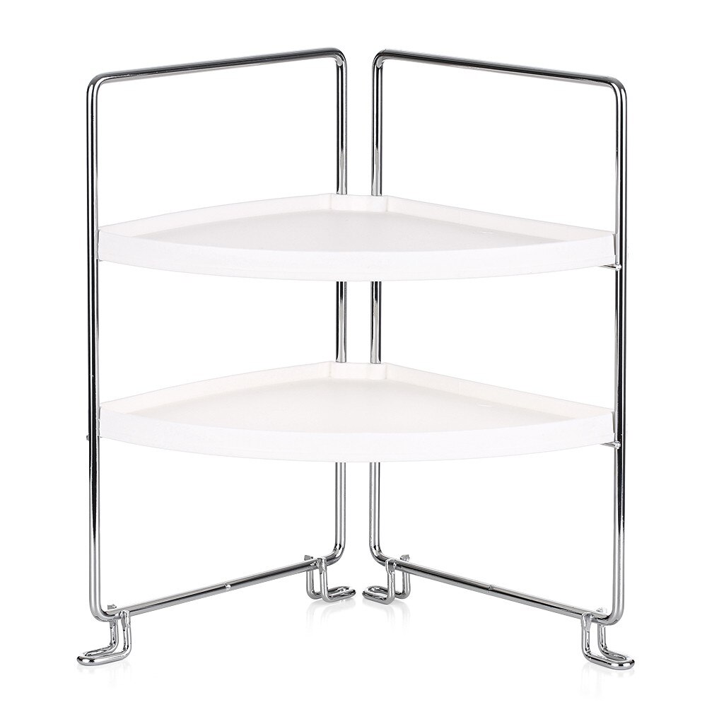 2-Tier Corner Freestanding Stackable Organizer She... – Grandado