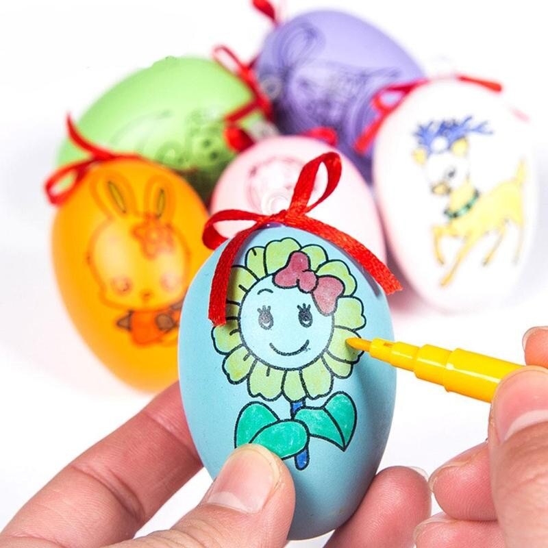 1pcs Easter Eggs + 4pcs Color Pens DIY Painting Eg... – Vicedeal