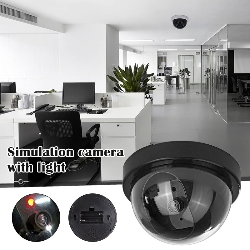 4 Pcs Dummy Security CCTV Dome Camera with Flashin... – Vicedeal