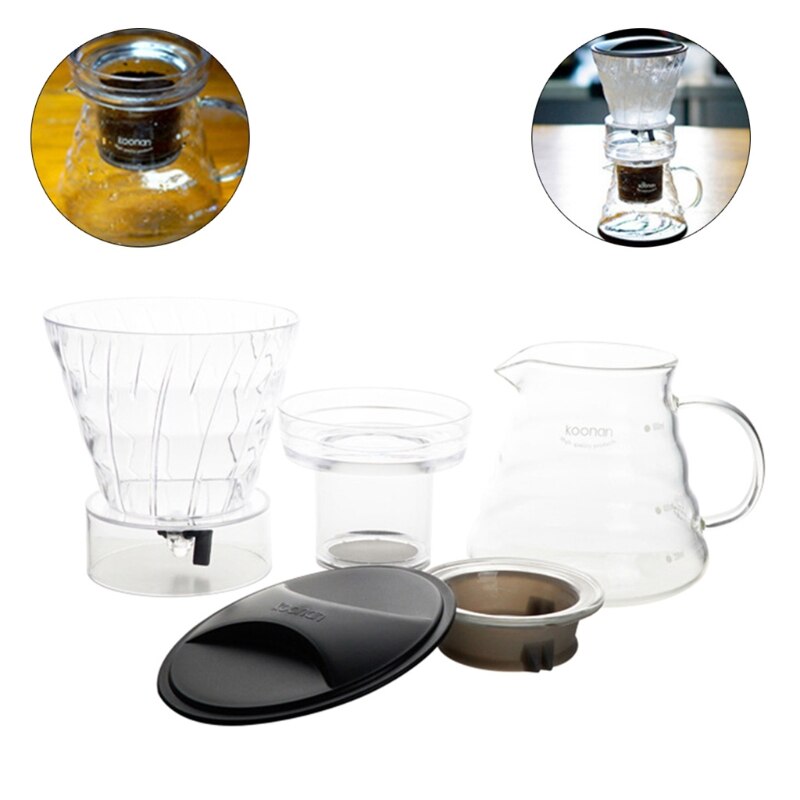 600ml Reusable Ice Drip Coffee Filter Tools Glass ... – Grandado
