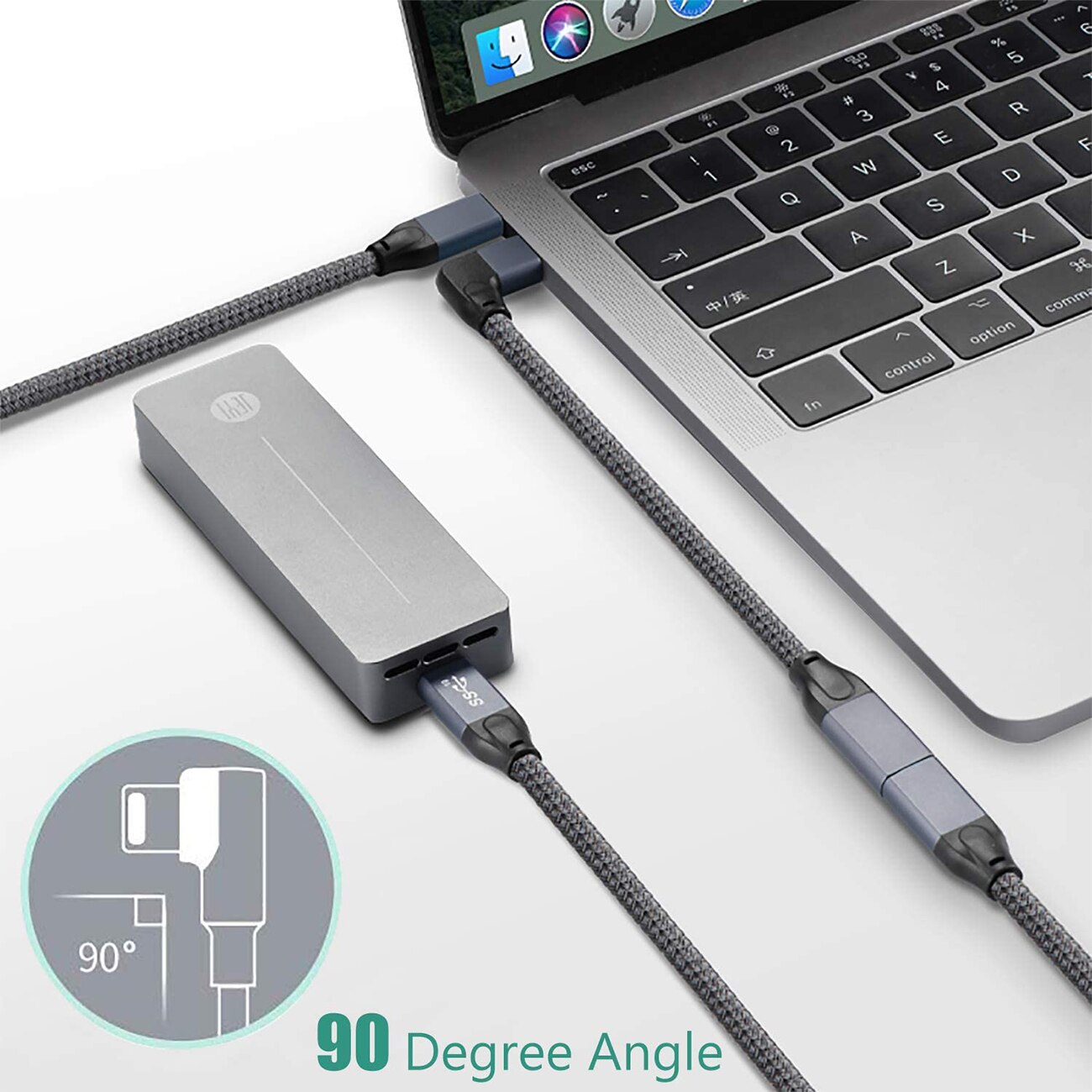 100W PD 5A Curved USB3.1 TypeC Extension Cable 4K ... – Vicedeal