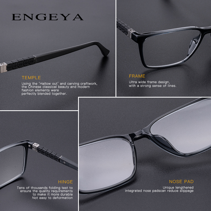 TR90 Optical Glasses Frame Men Square Myopia Eyegl... – Grandado