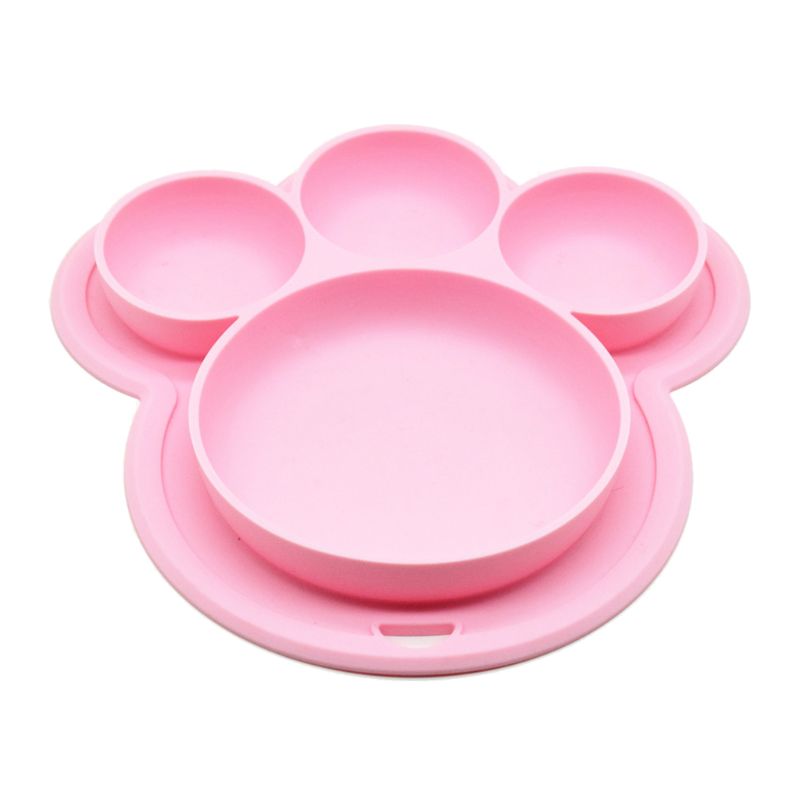 Silicone Infant Dishes Food Plates Baby Dinnerware... – Grandado