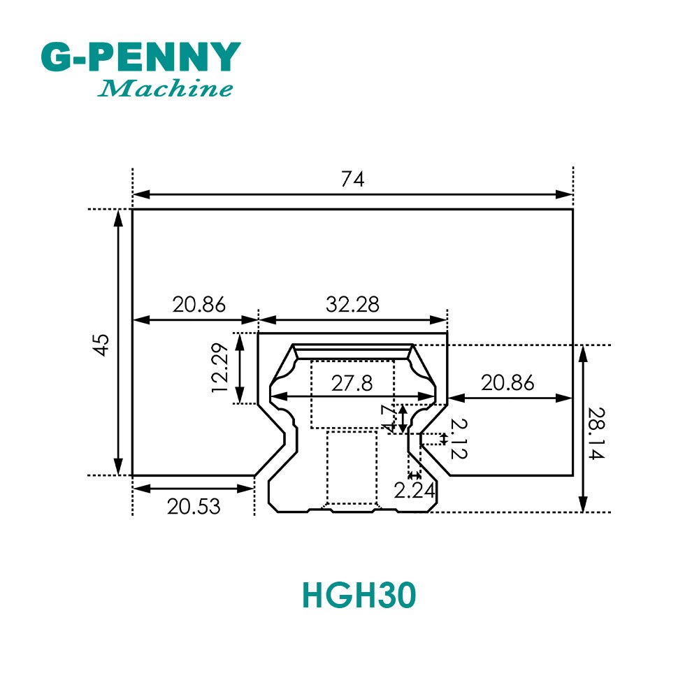 CNC Router Machine HGH30 HGH35 Linear guide rails ... – Vicedeal