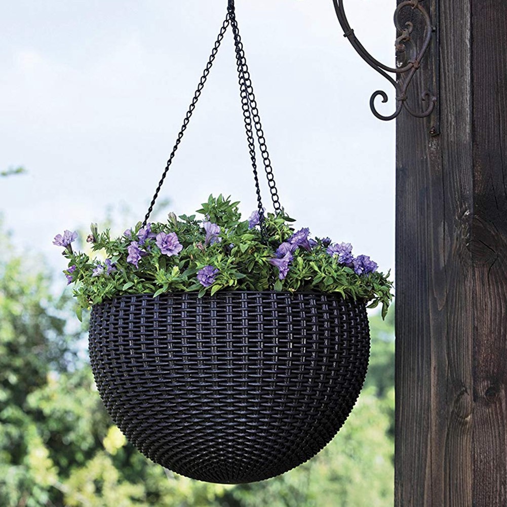 Indoor Or Outdoor Rattan Basket Hanging Basket Han... – Vicedeal