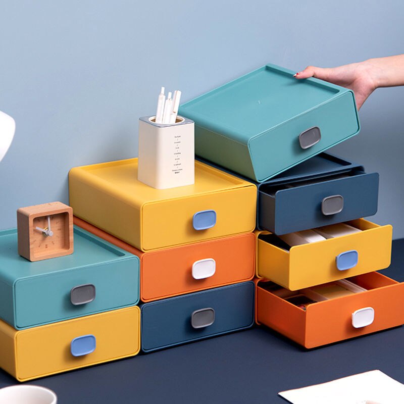 Multi-layer Opbergdoos Desktop Storage Drawers Des... – Grandado